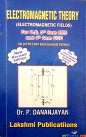 Buy Electromagnetic Theory (Electromagnetic fields) for B.E. 3RD Sem EE and 4th Sem ECE By Dr. P ...